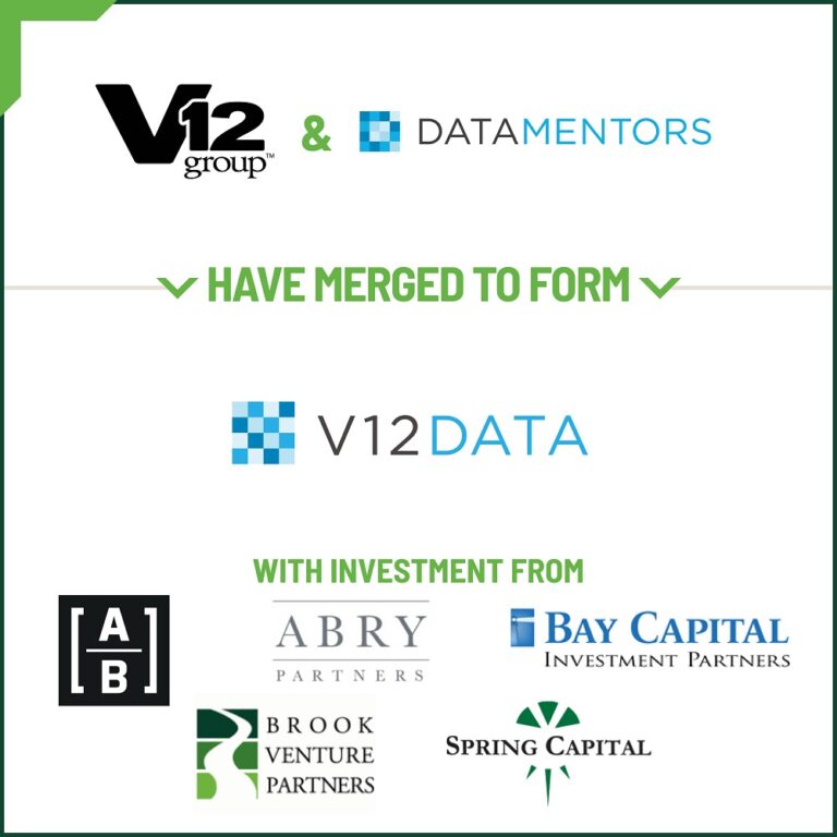 V12 Group has merged with DataMentors - JEGI LEONIS